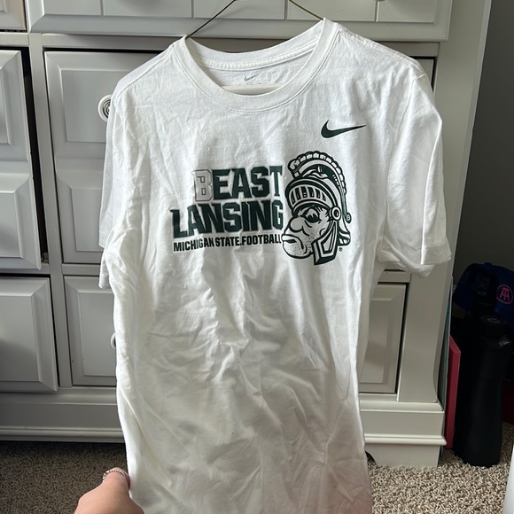 Nike | Shirts | Student Section Football Tee Michigan State Nike | Poshmark